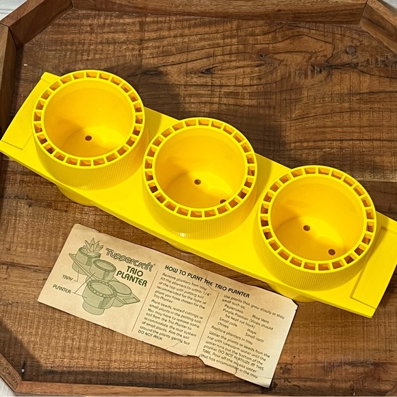 Tupperware | Other | Vintage 97s Tupperware Tuppercraft Trio Planter ...